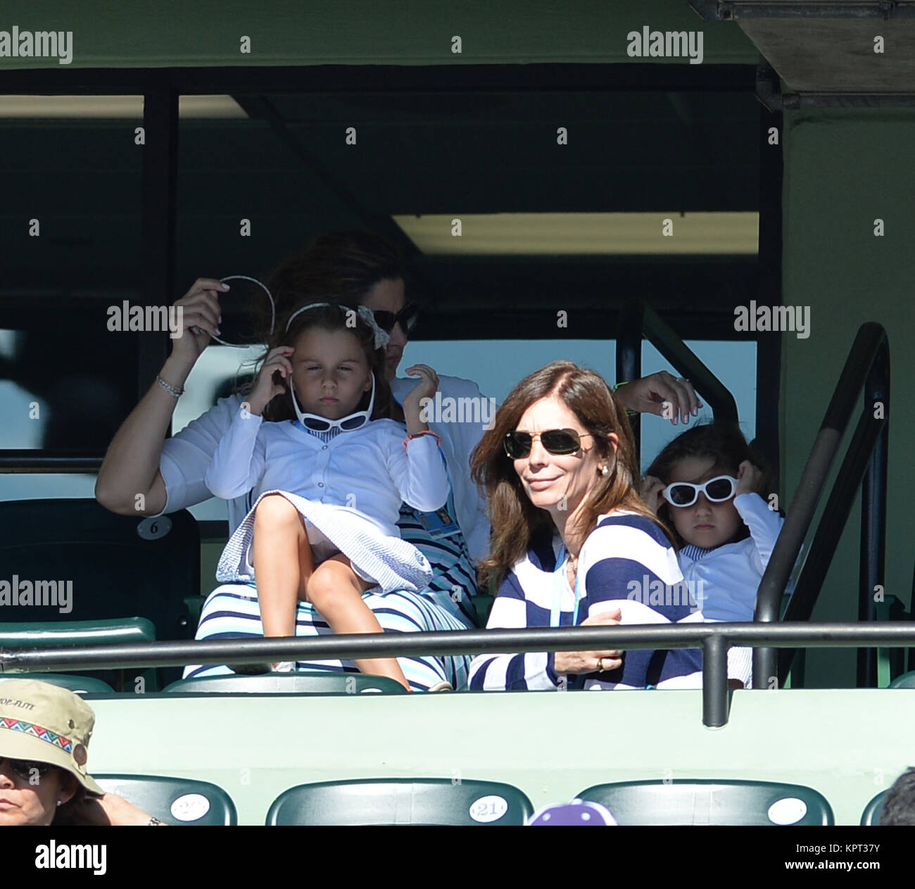 Charlene riva federer and myla rose federer hi-res stock photography ...