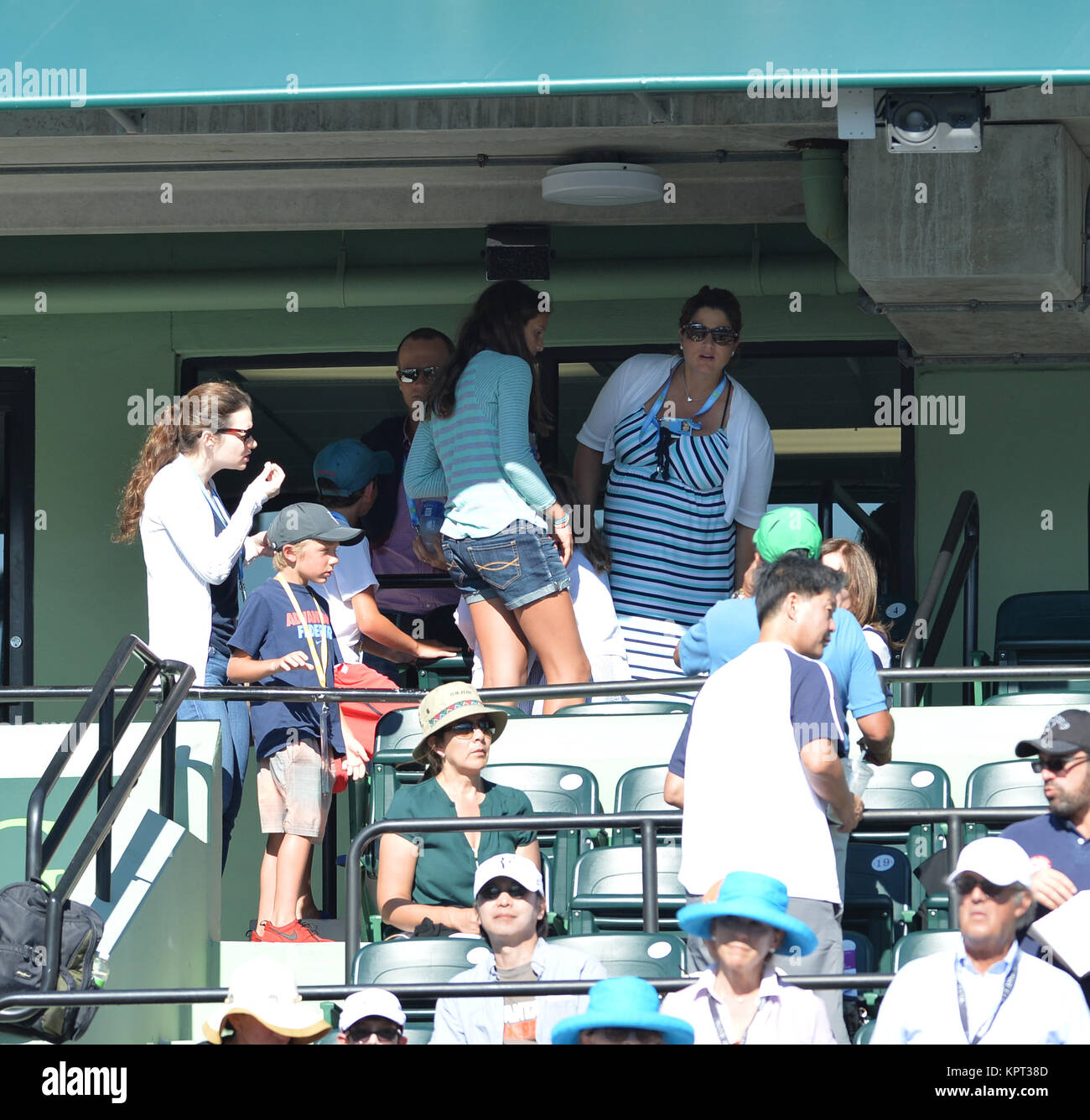 Charlene riva federer and myla rose federer hi-res stock photography ...