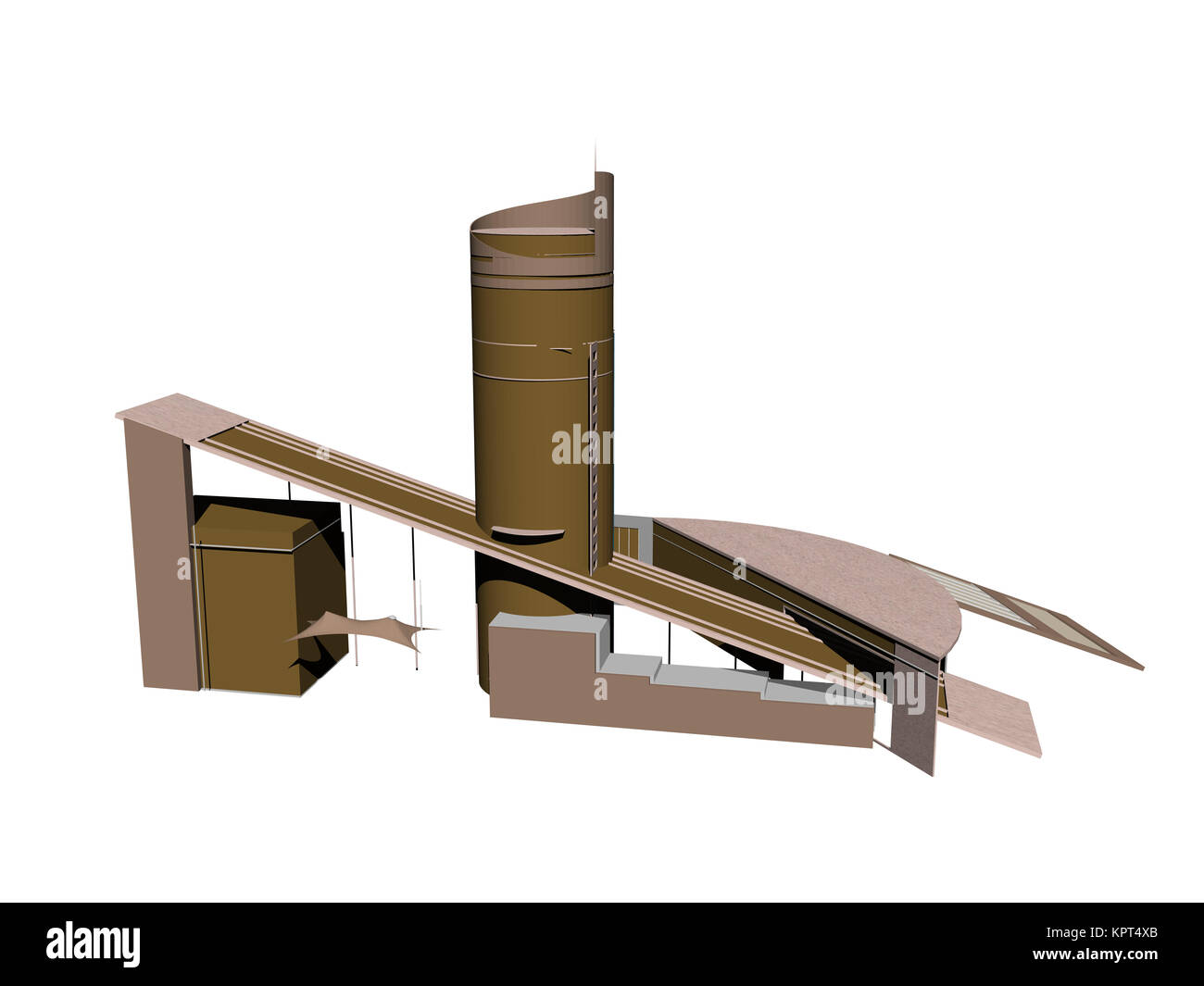 Multi storey commercial building Cut Out Stock Images & Pictures - Alamy