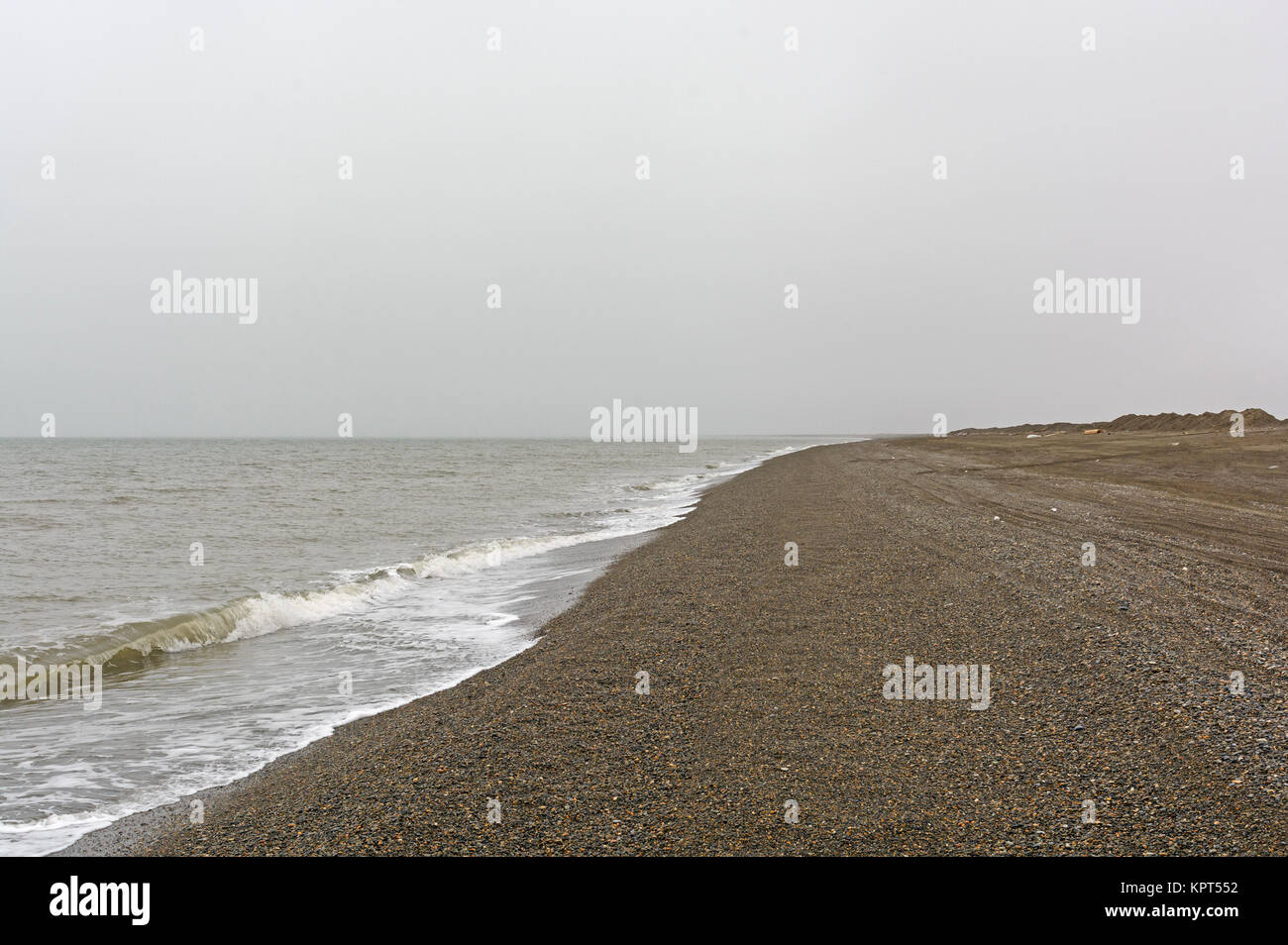 Looking North to Point Barrow on the Arctic Ocean near Barrow, Alaska ...