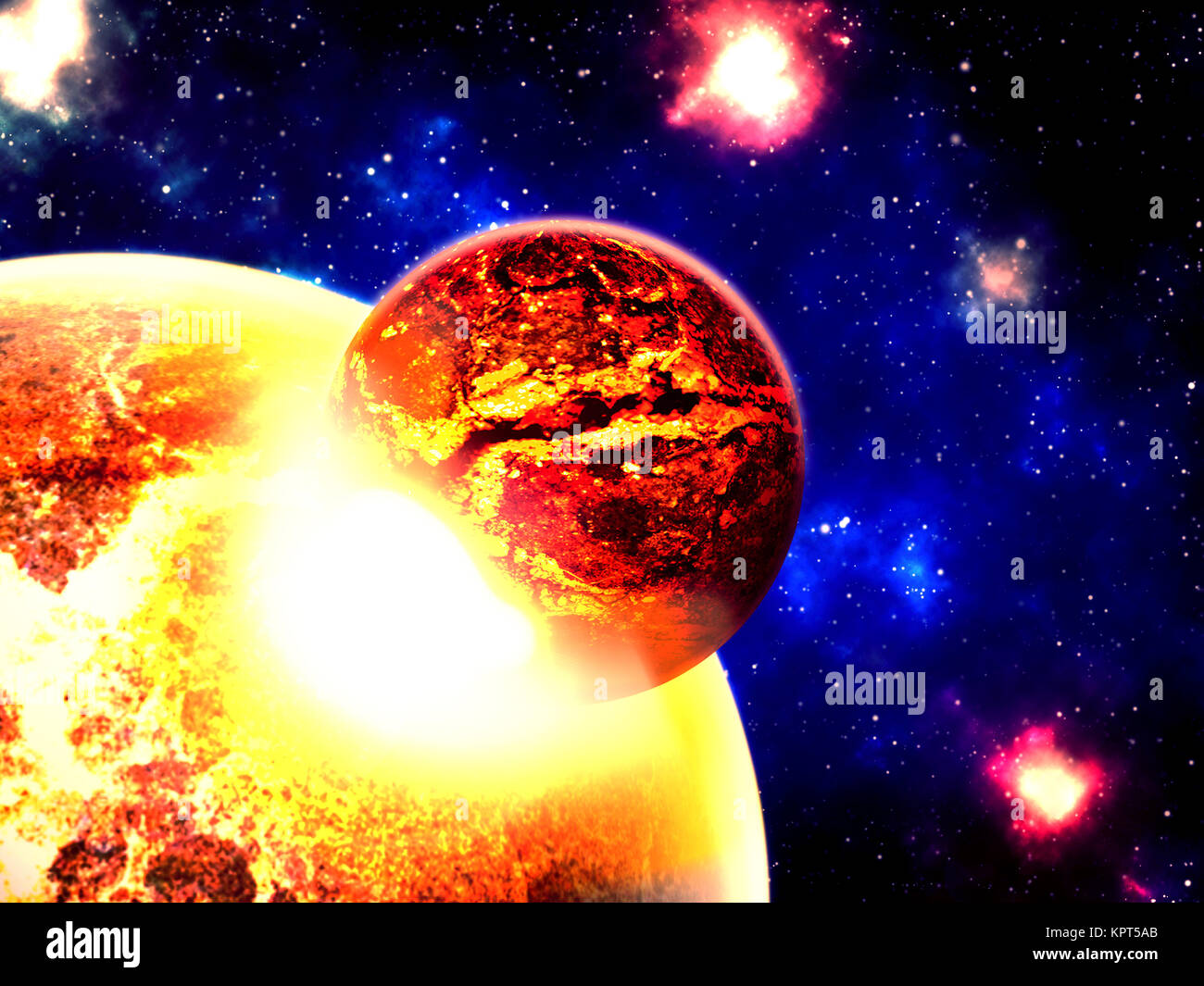 Planets Colliding