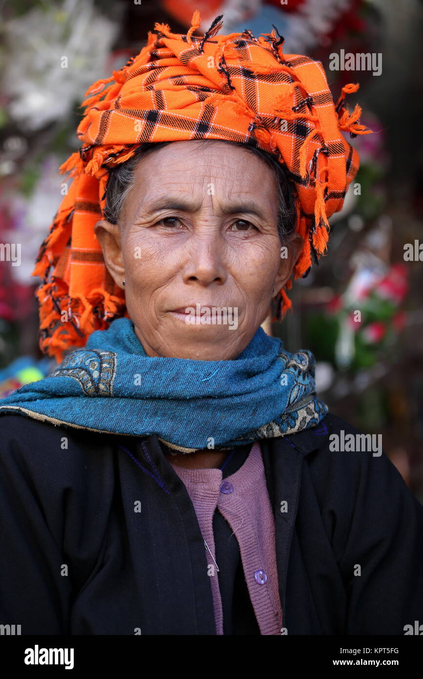 Traditional Shan Women from Myanmar Stock Photo - Alamy