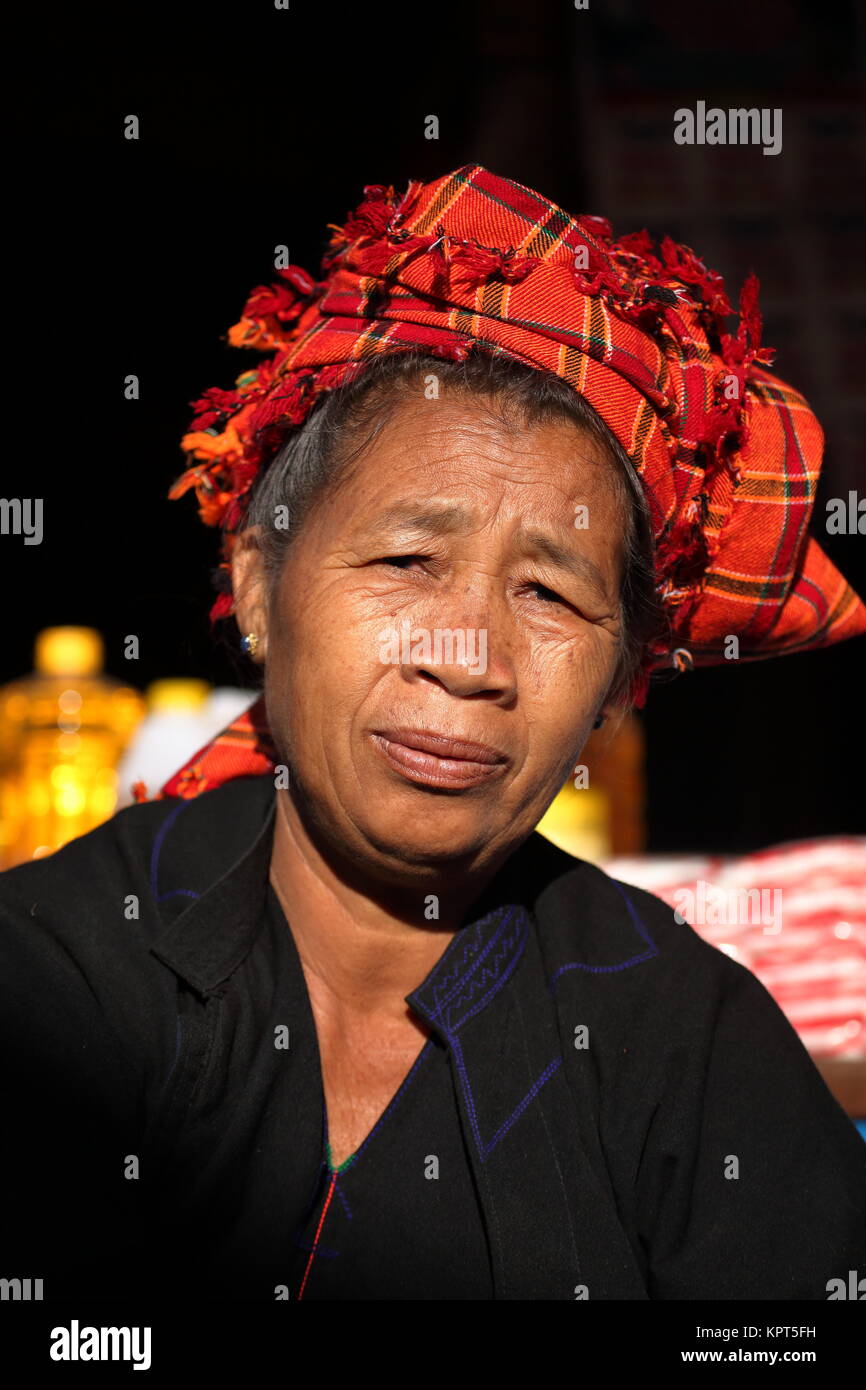 Traditional Shan Women from Myanmar Stock Photo - Alamy