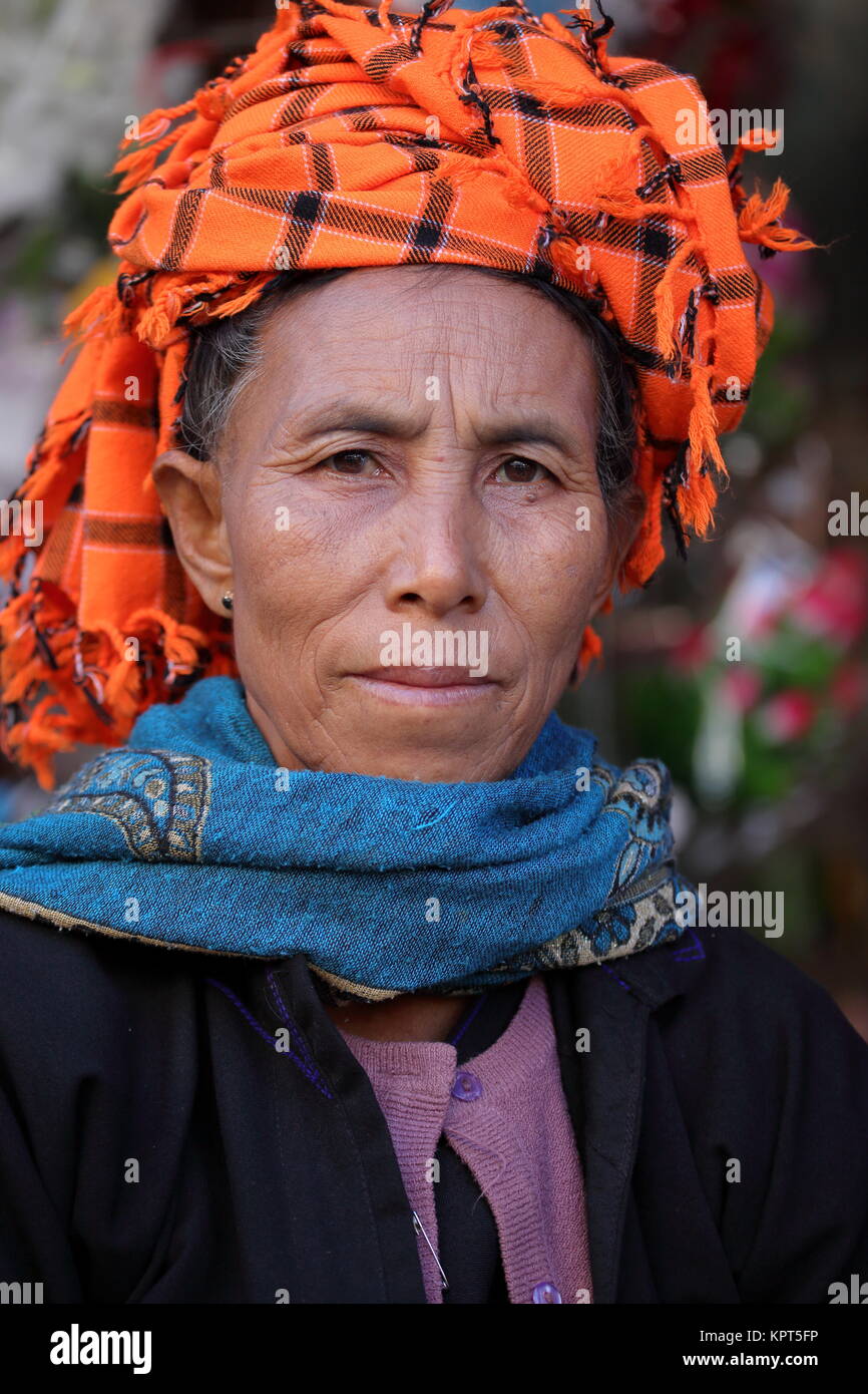 Traditional Shan Women from Myanmar Stock Photo - Alamy