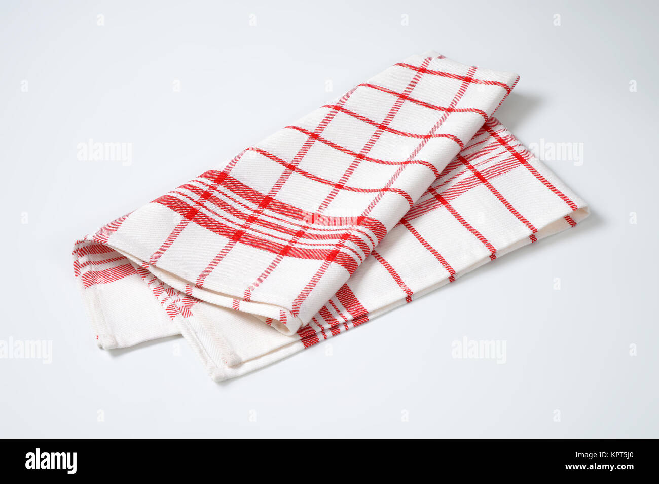 red and white checked tea towel Stock Photo - Alamy