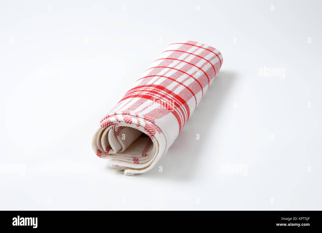 red and white checked tea towel Stock Photo - Alamy
