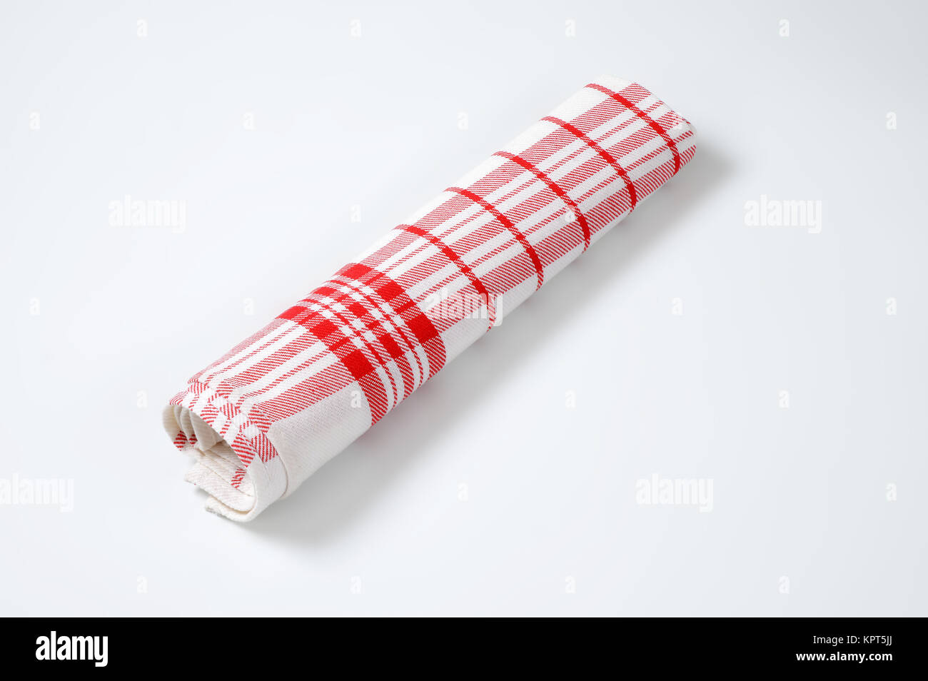 red and white checked tea towel Stock Photo - Alamy