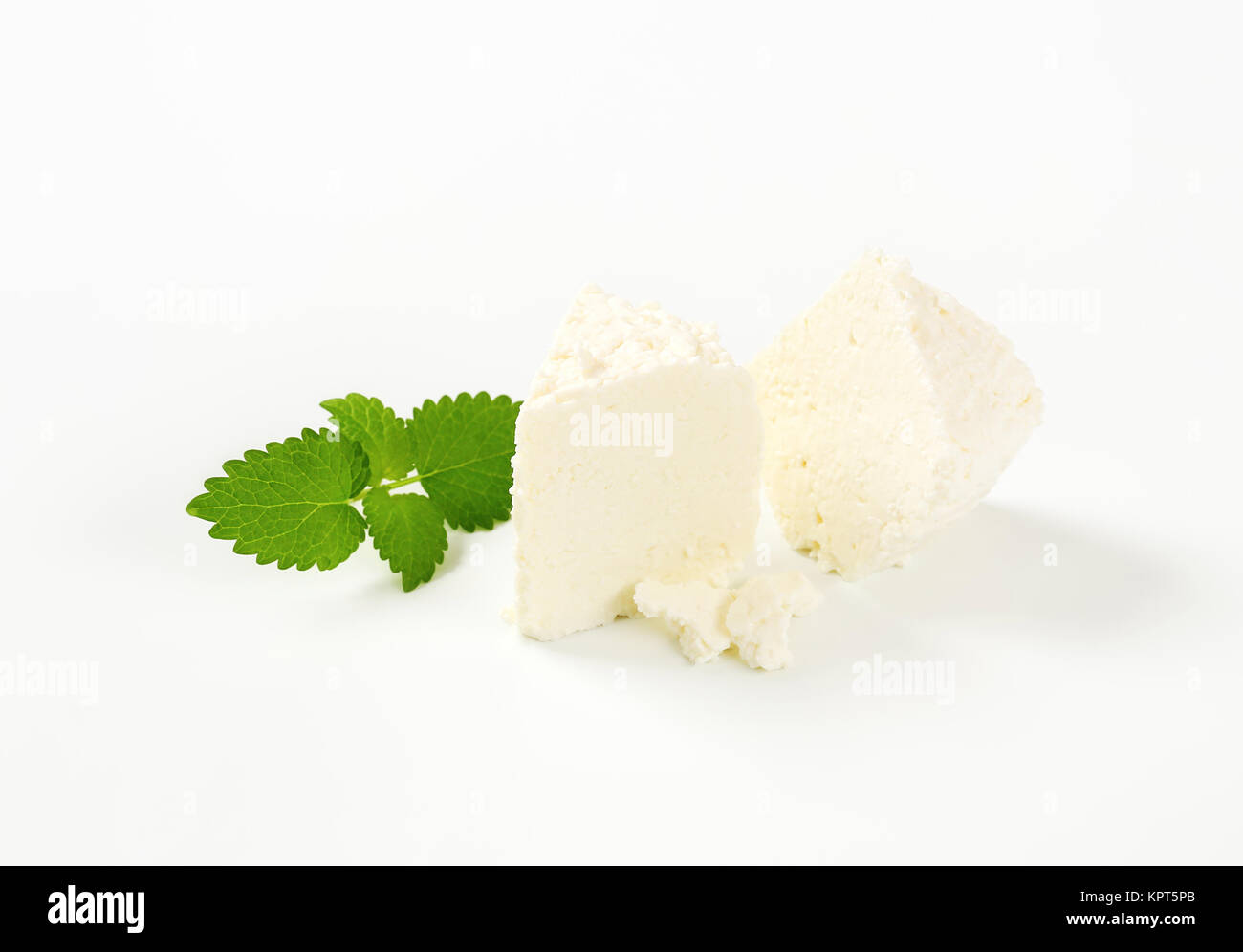 pieces of fresh curd cheese Stock Photo - Alamy