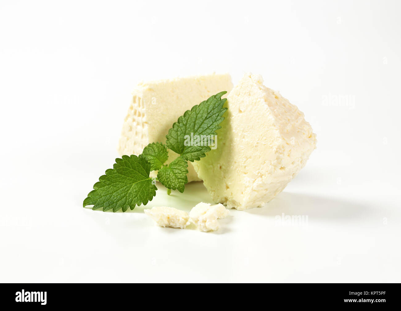 pieces of fresh curd cheese Stock Photo - Alamy