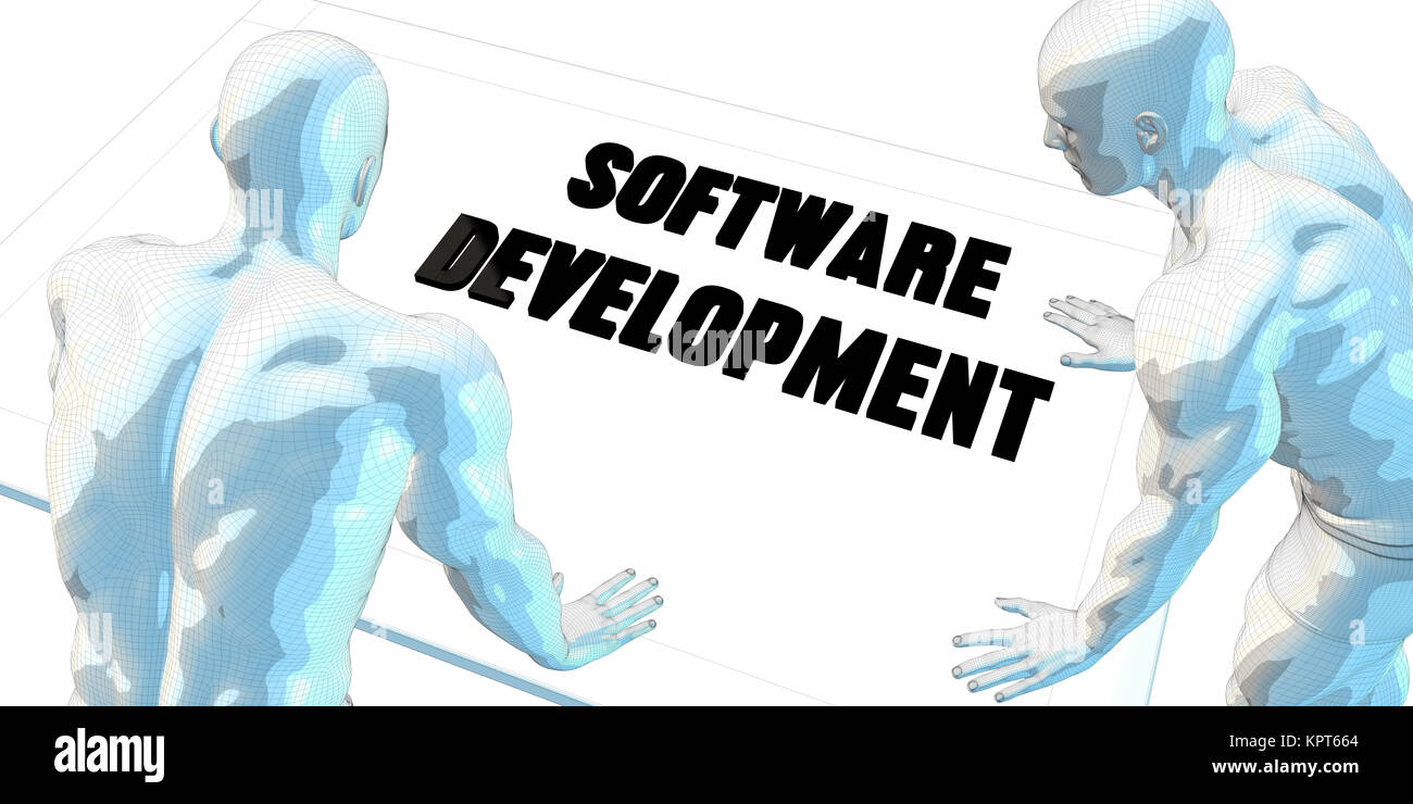 Software Development Discussion and Business Meeting Concept Art Stock ...