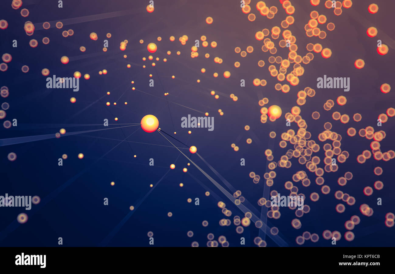 Abstract Polygonal Space Low Poly Dark Background With Connecting Dots And Lines Connection