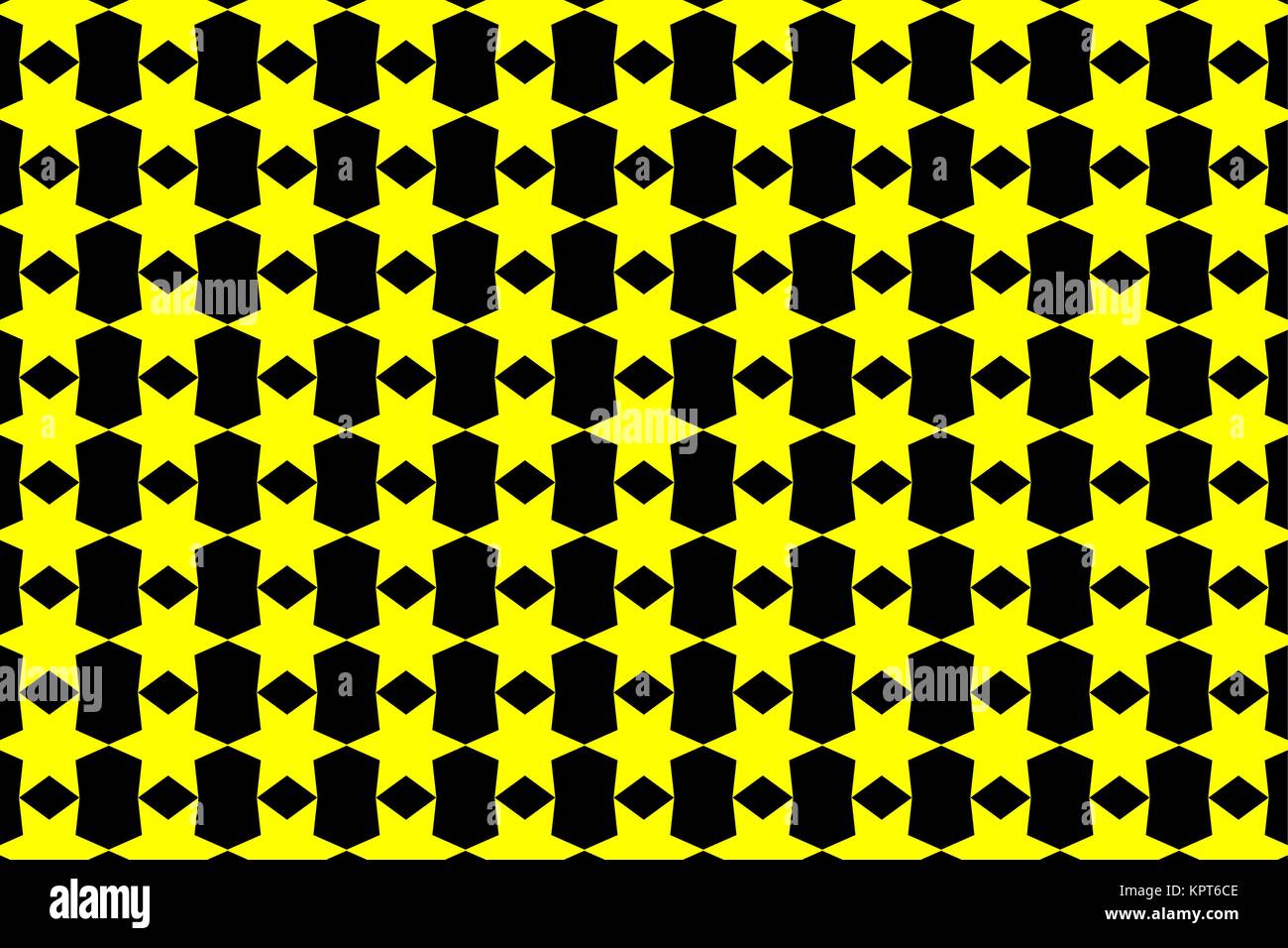 Six-pointed star - black and yellow vector pattern Stock Vector Image ...