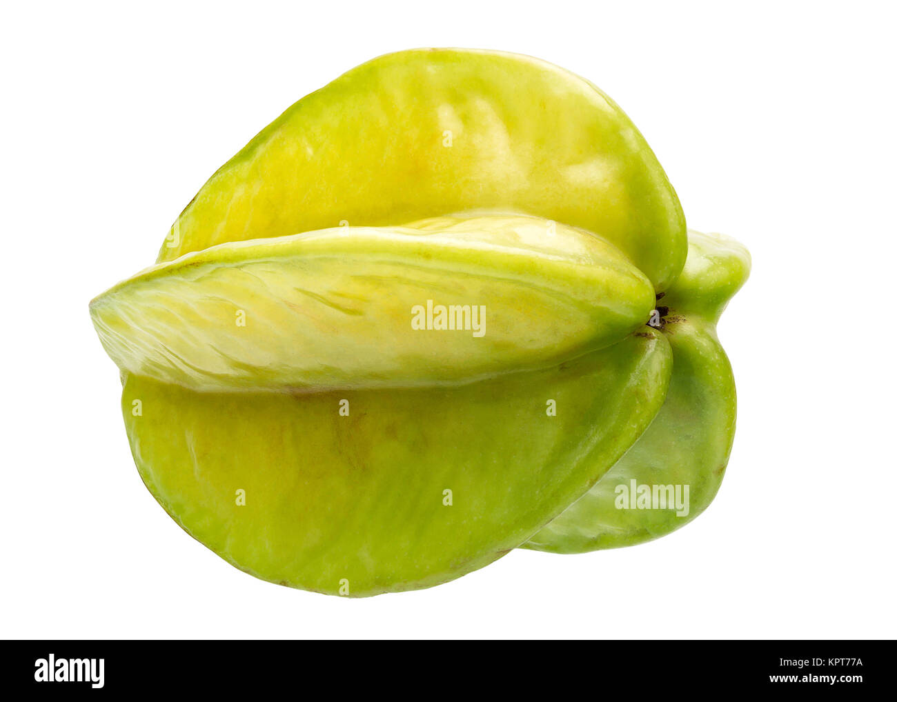 Fresh Carambola Isolated on White Background in Full Depth of Field ...