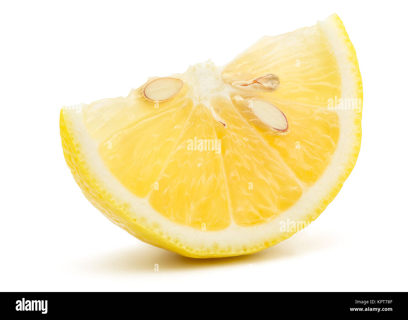 Fresh Yellow Lemon Isolated on White Background in Full Depth of Field ...