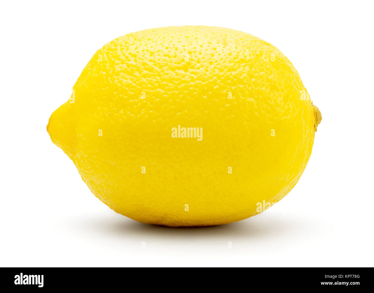 Fresh Yellow Lemon Isolated on White Background in Full Depth of Field ...