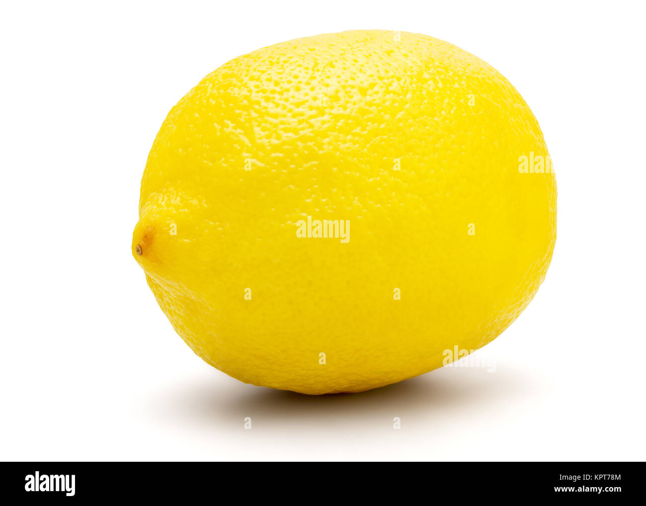 Fresh Yellow Lemon Isolated on White Background in Full Depth of Field ...