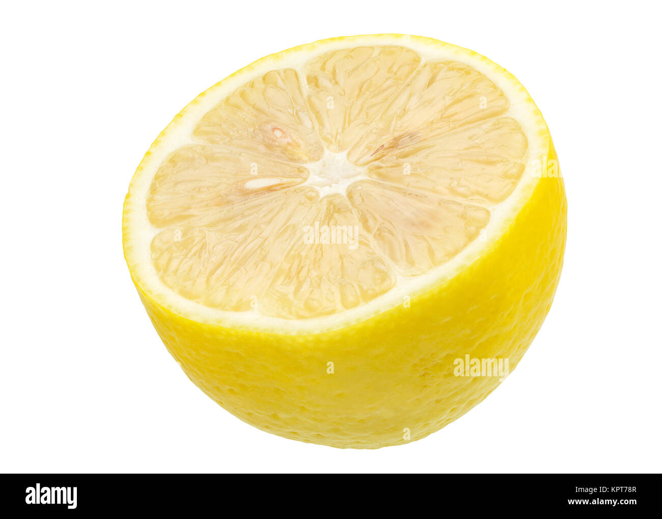 Fresh Yellow Lemon Isolated on White Background in Full Depth of Field ...