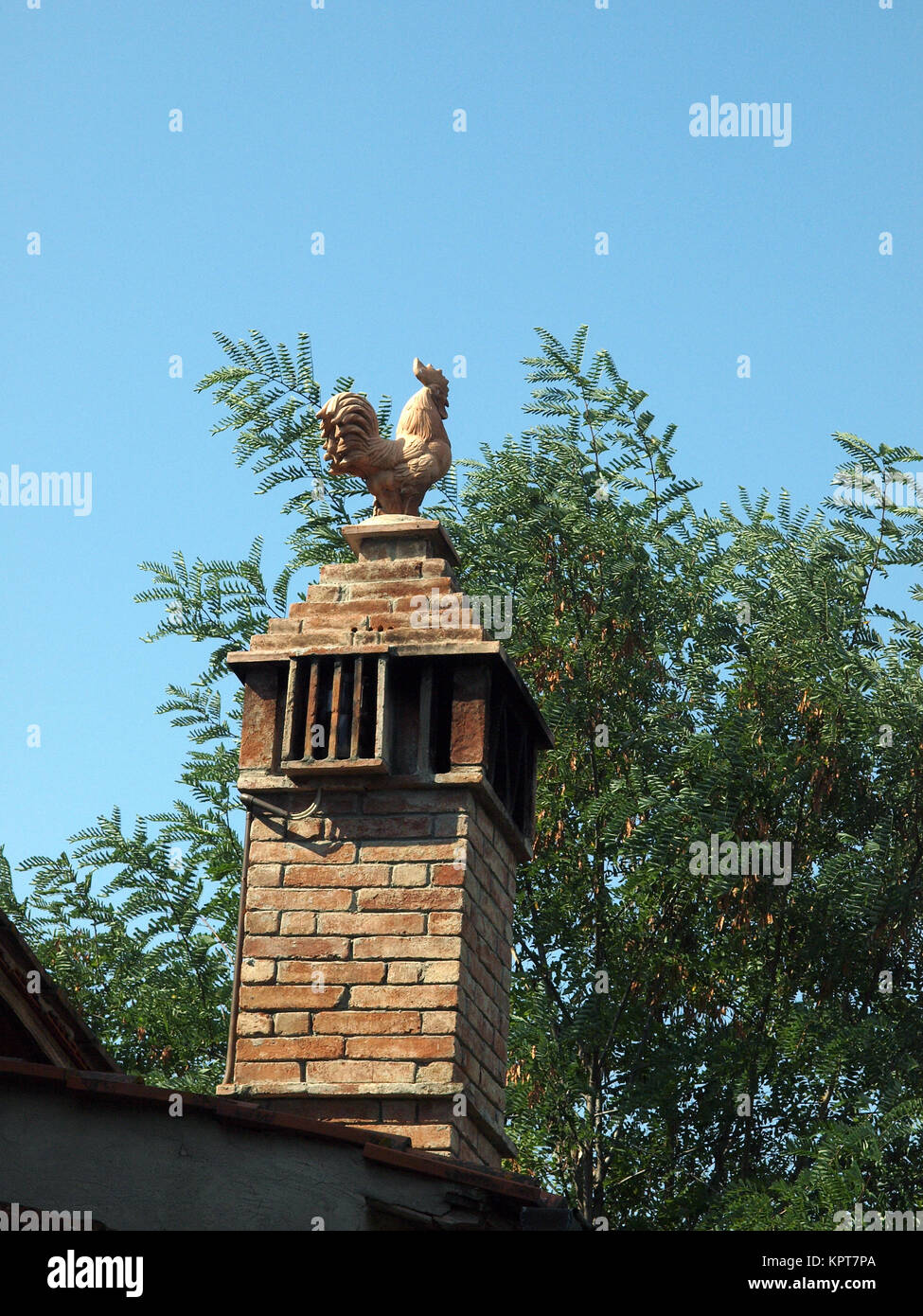 nice decorated chimney Stock Photo - Alamy