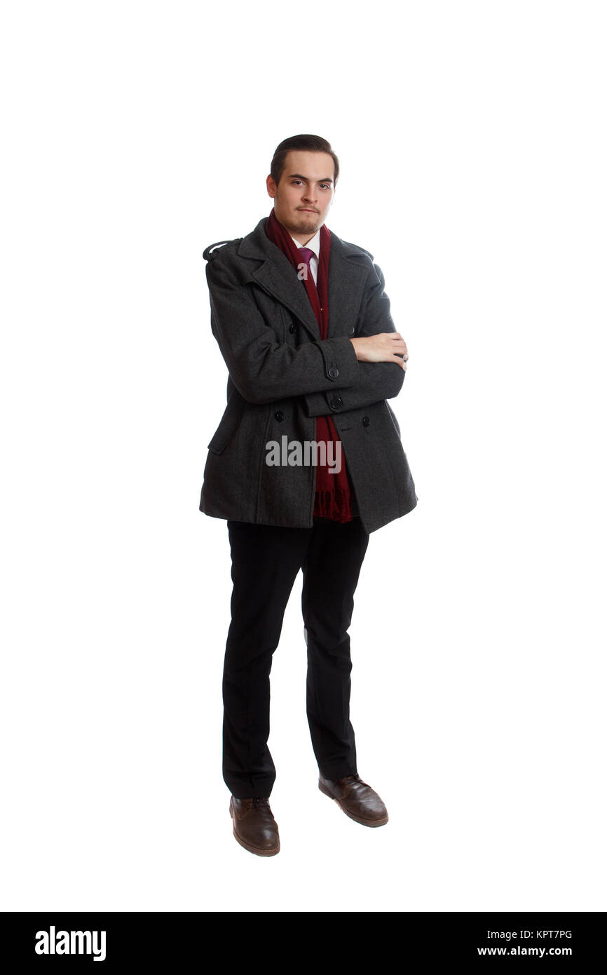 A young well dressed man on white background Stock Photo - Alamy