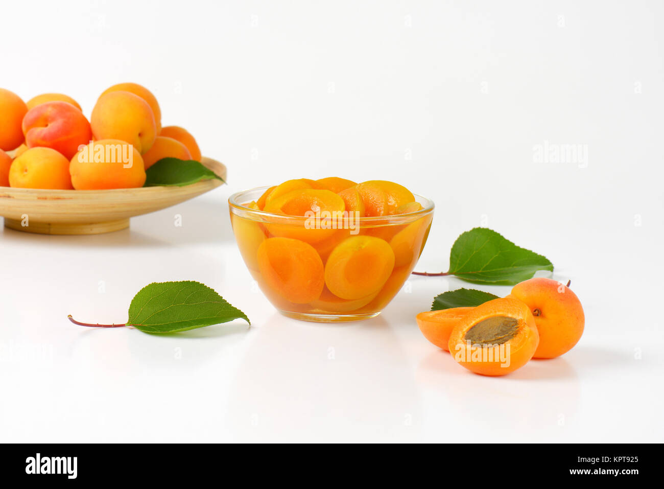 Bowl of apricot compote Stock Photo - Alamy