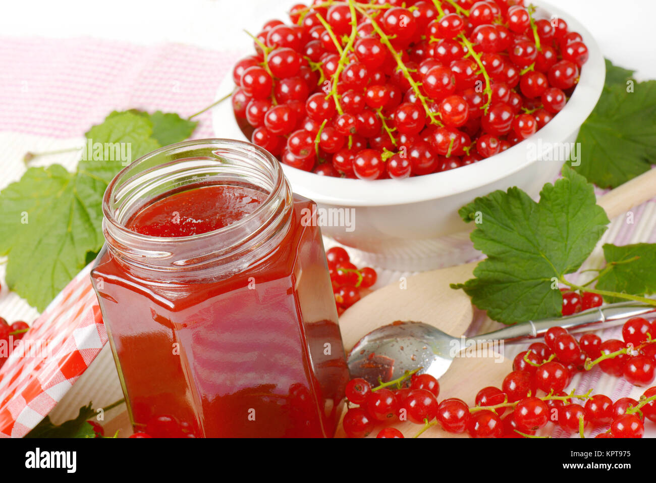 Red currant jelly Stock Photo - Alamy