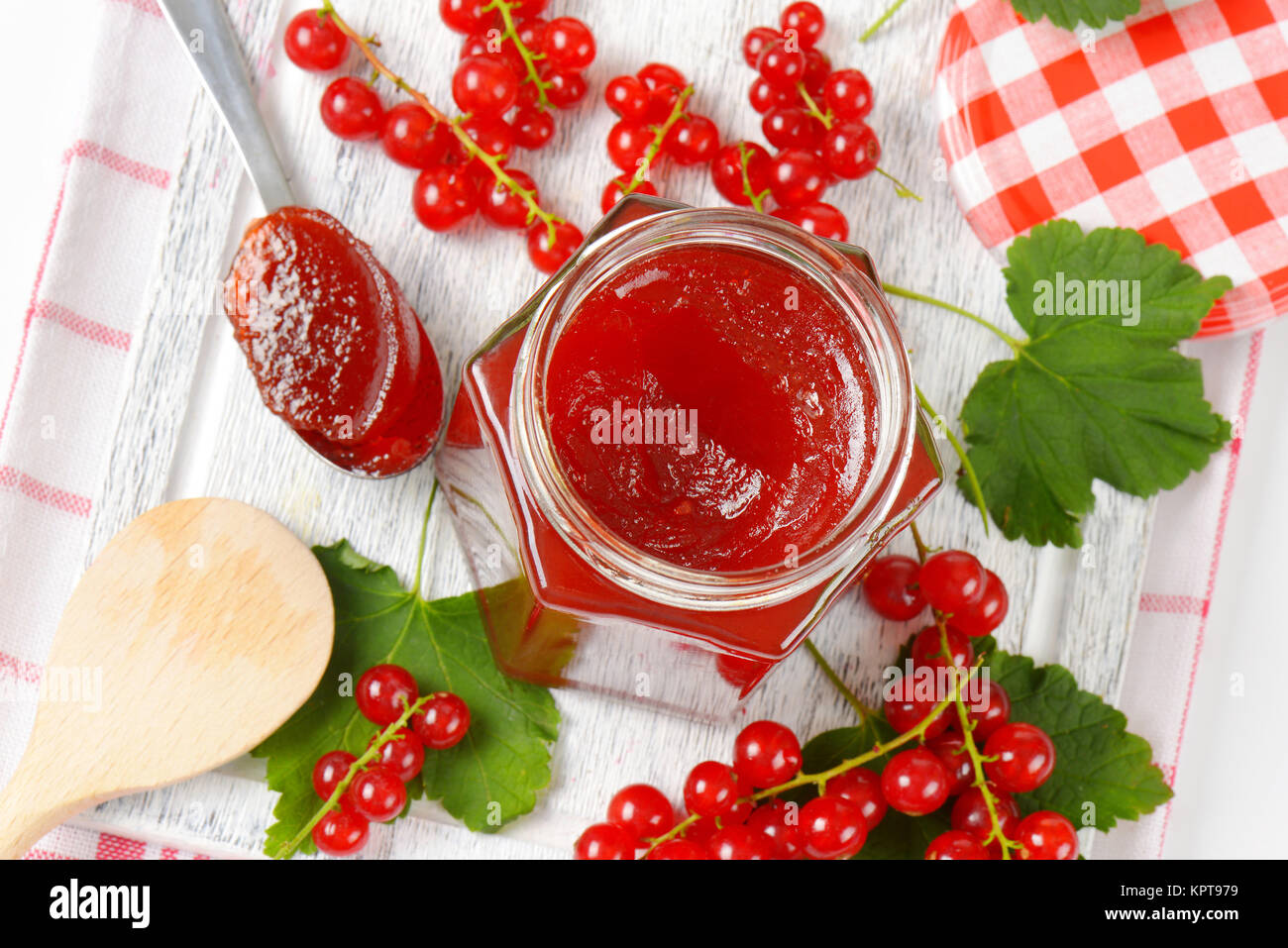 Red currant jelly Stock Photo - Alamy
