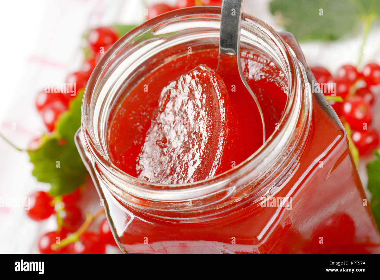 Red currant jelly Stock Photo - Alamy