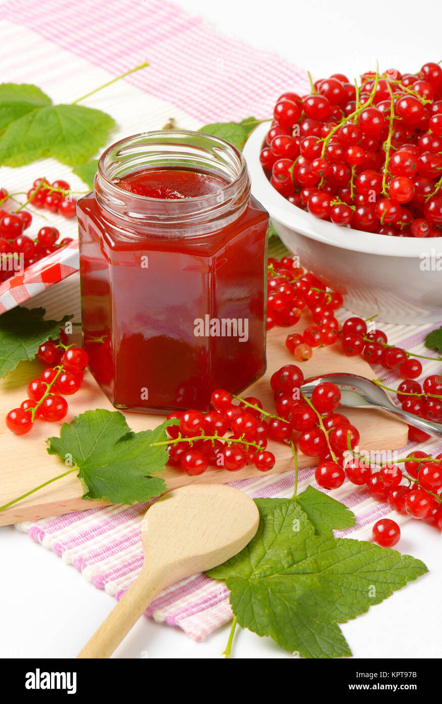 Red currant jelly Stock Photo - Alamy