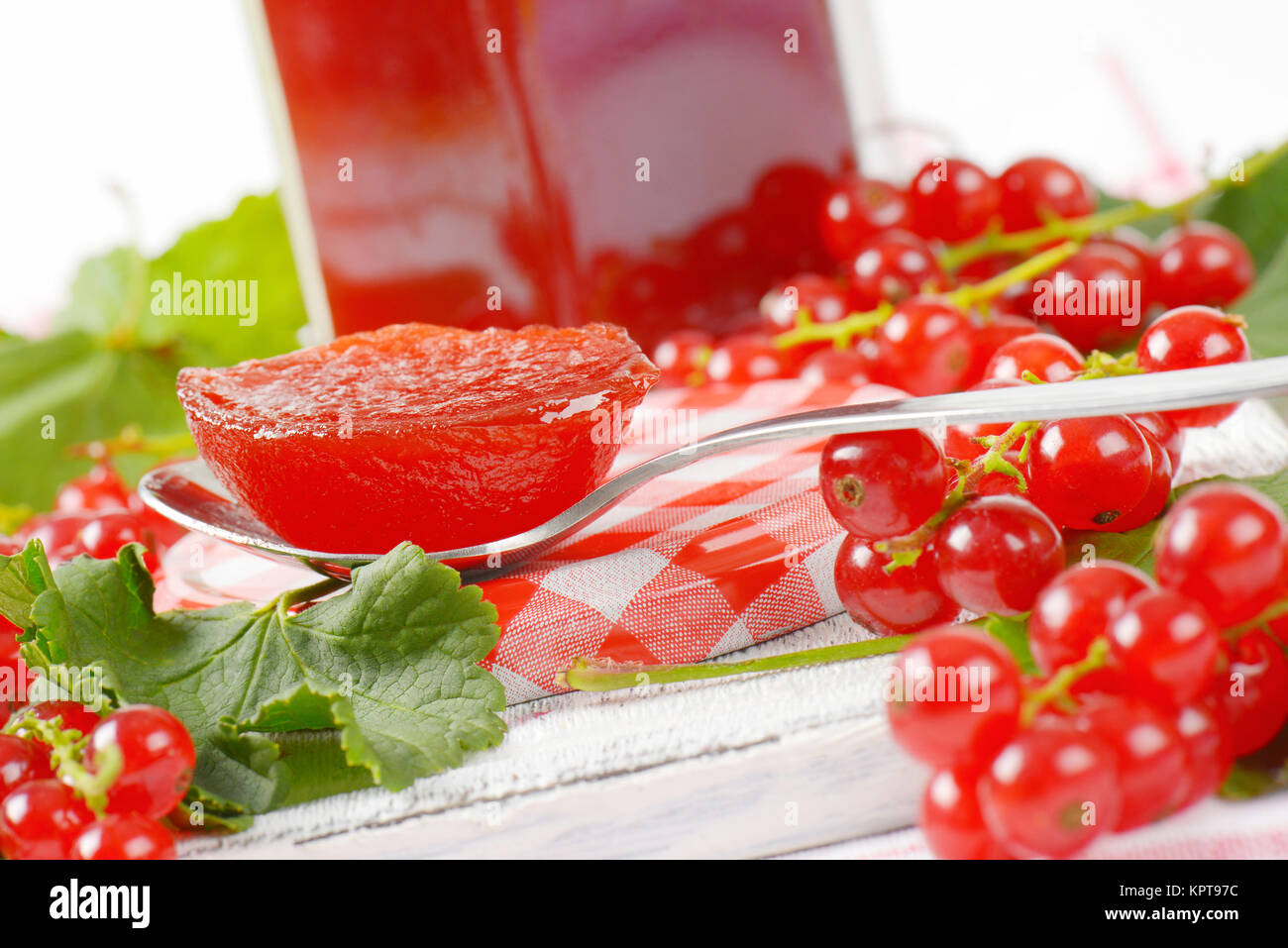 Red currant jelly Stock Photo - Alamy