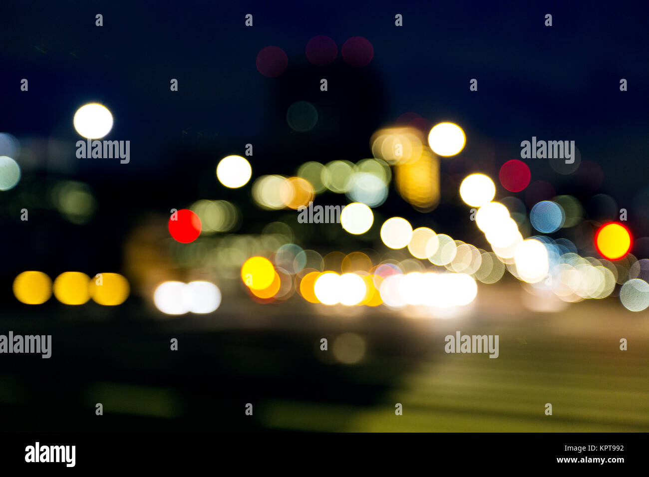 Blur view of City night view Stock Photo - Alamy