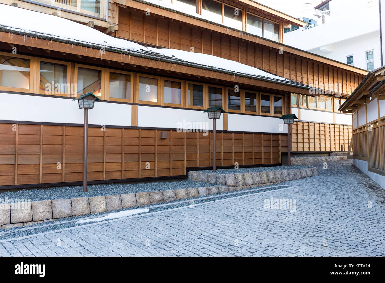 Japanese ancient wooden house Stock Photo - Alamy