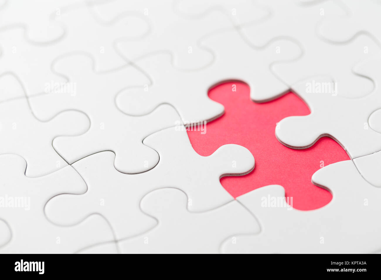 Puzzle with miss part Stock Photo - Alamy