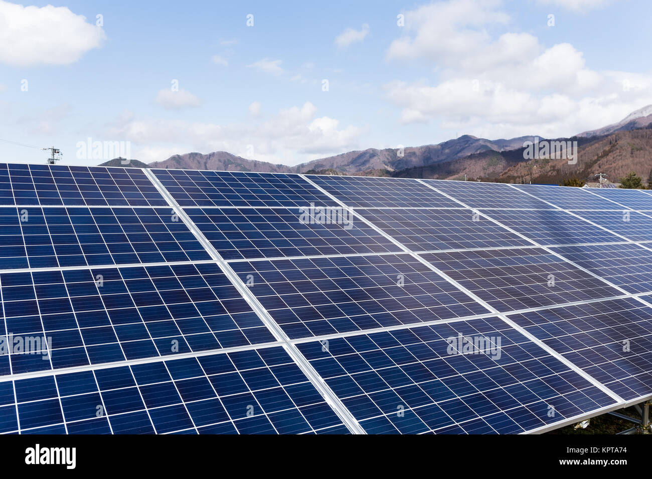 Blue Solar Panels Stock Photo - Alamy