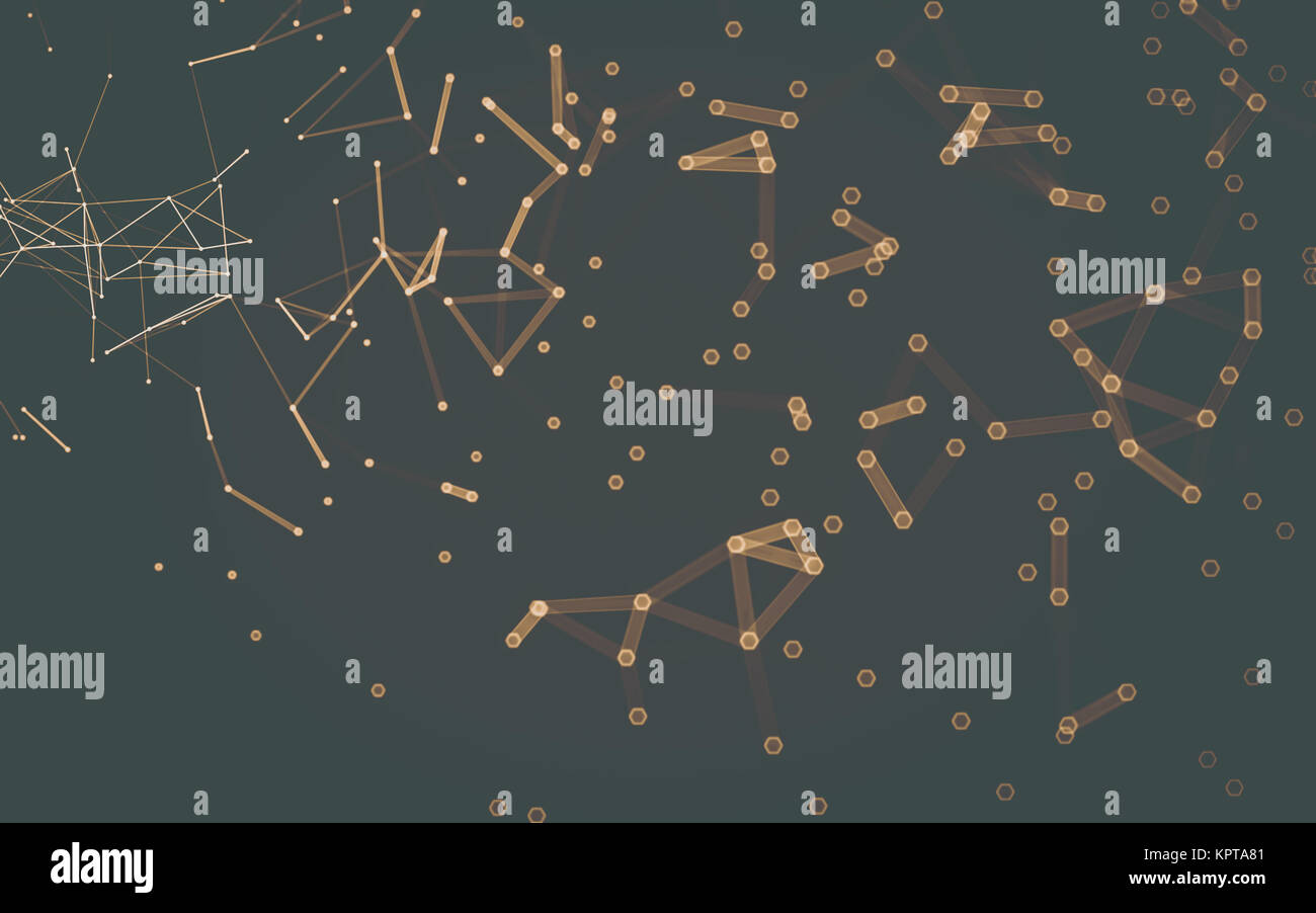 Abstract polygonal space low poly dark background Stock Photo - Alamy