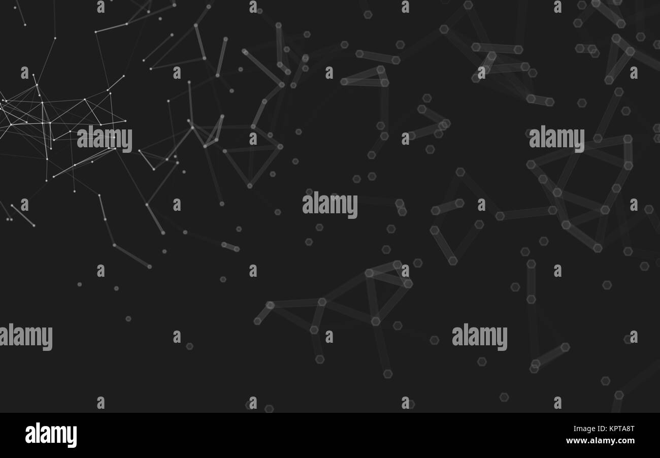 Abstract polygonal space low poly dark background Stock Photo - Alamy