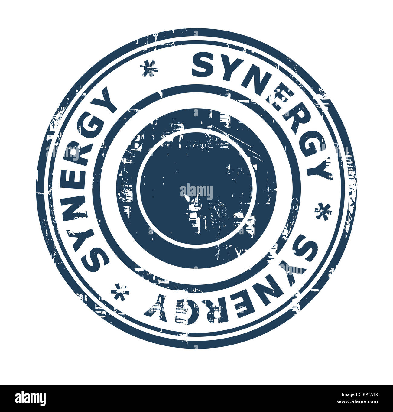 Business synergy concept stamp isolated on a white background Stock ...