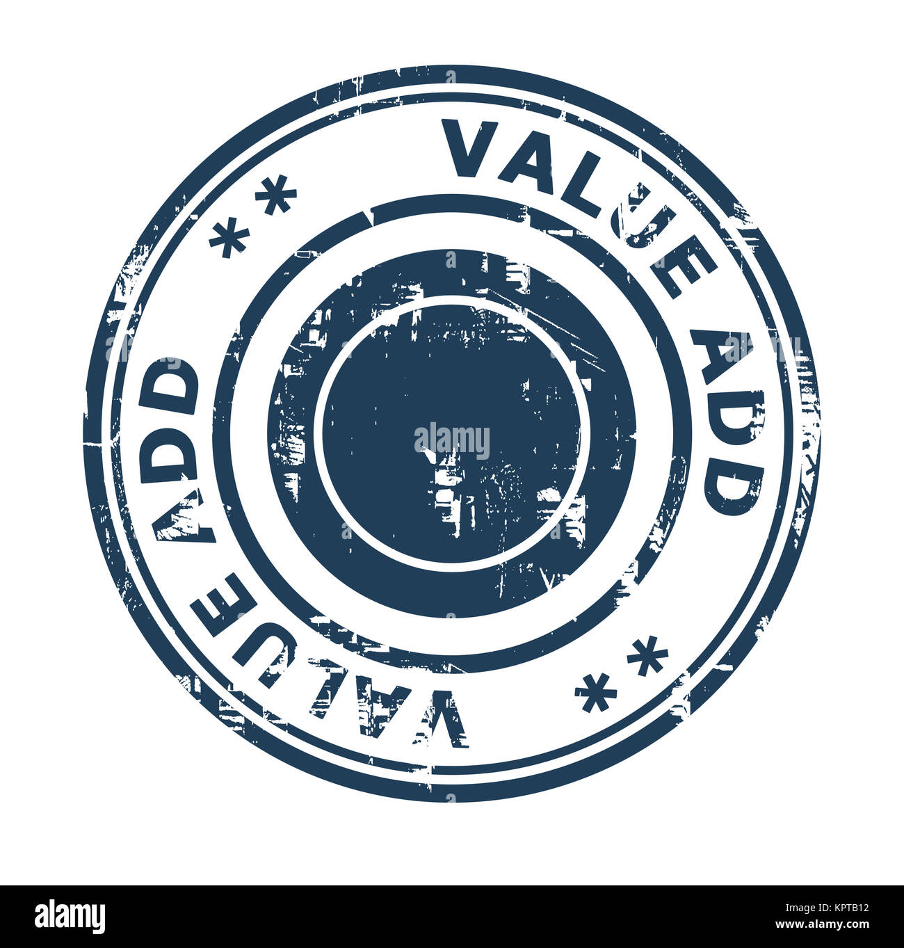 Value add business concept stamp isolated on a white background Stock ...