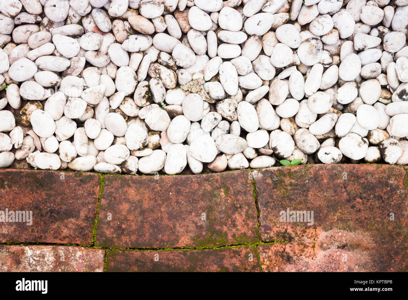 Pebble stones and bricks abstract background, stock photo Stock Photo ...
