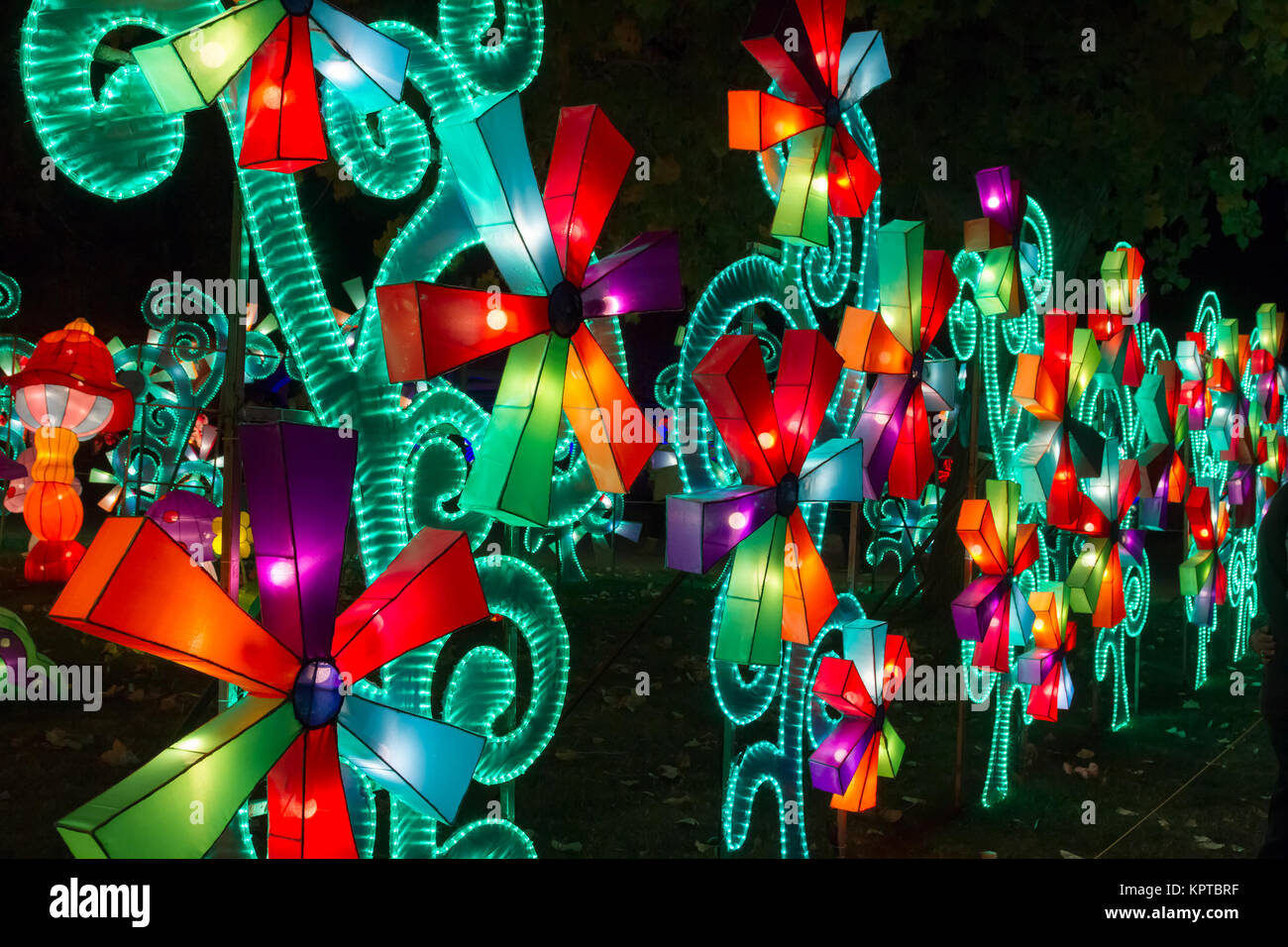 ALBUQUERQUE, NEW MEXICO, USA- NOVEMBER 12,2017: Chinese Lantern ...