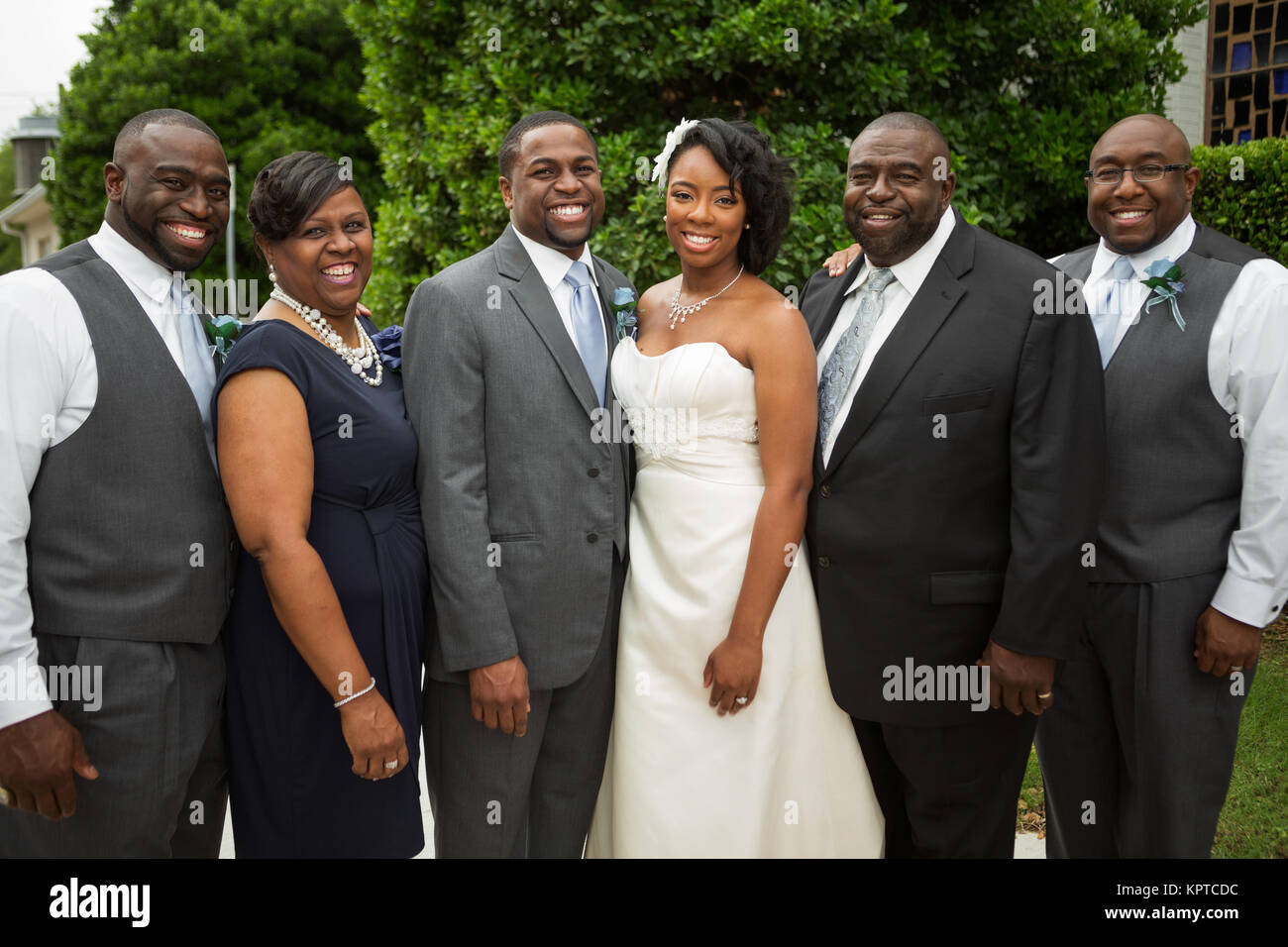 African American bride and groom with family Stock Photo - Alamy African American bride and groom with family Stock Photo - Alamy