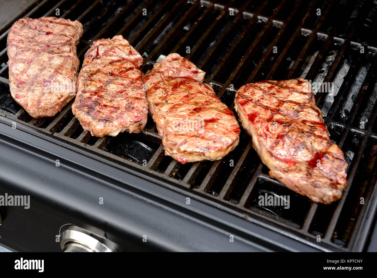 grilled rump steak on barbecue Stock Photo - Alamy
