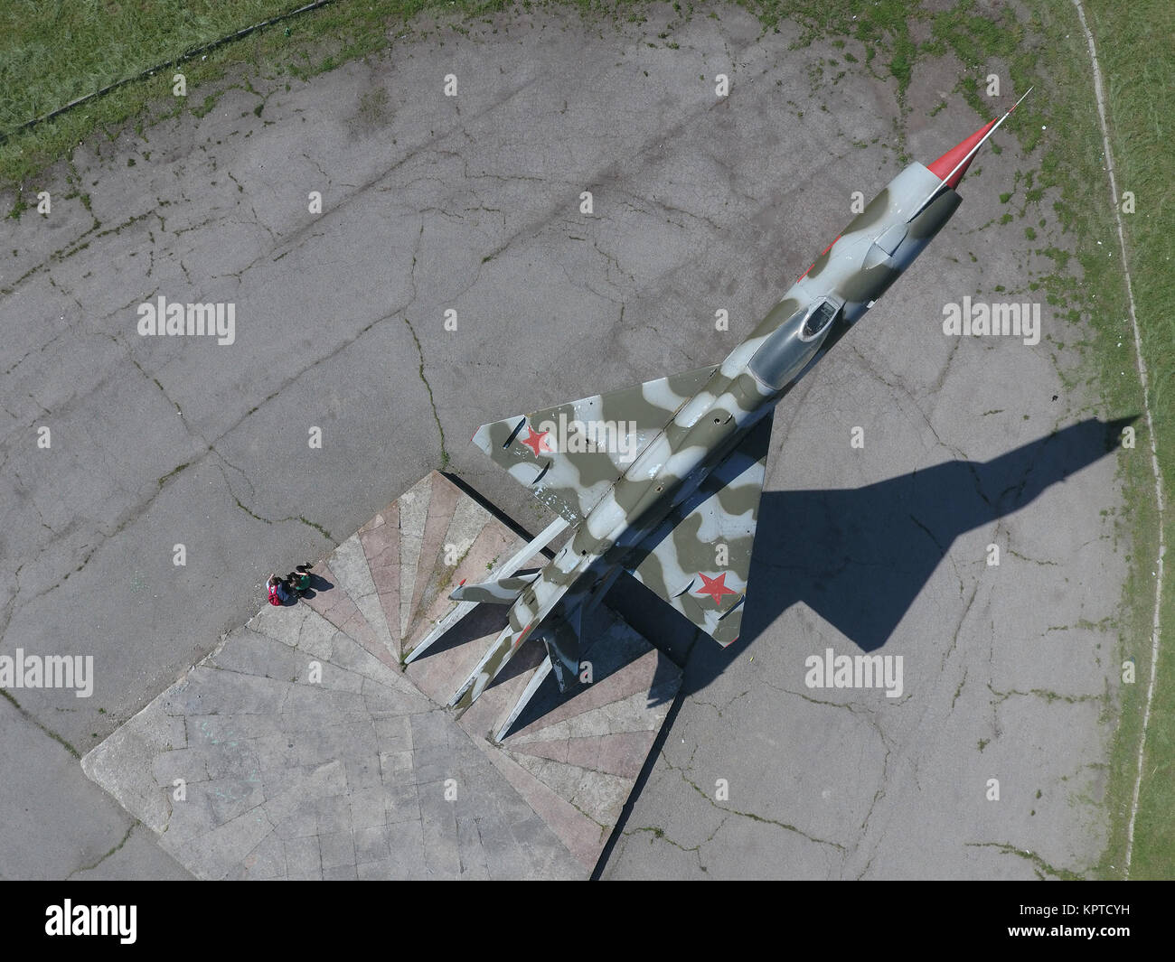 Monument to the fighter aircraft. Monument of military memory and glory ...