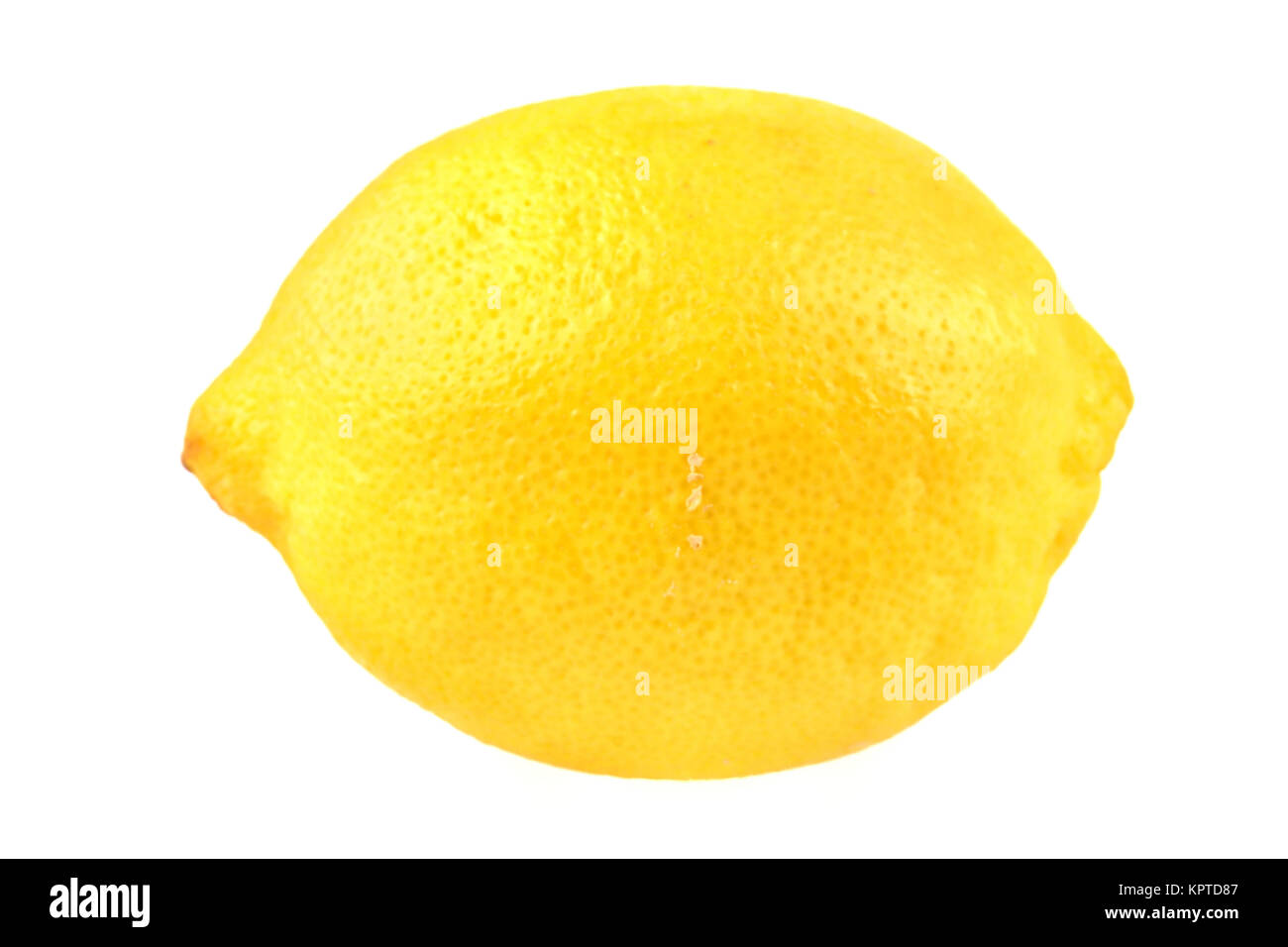 Yellow lemon isolated on a white background Stock Photo - Alamy