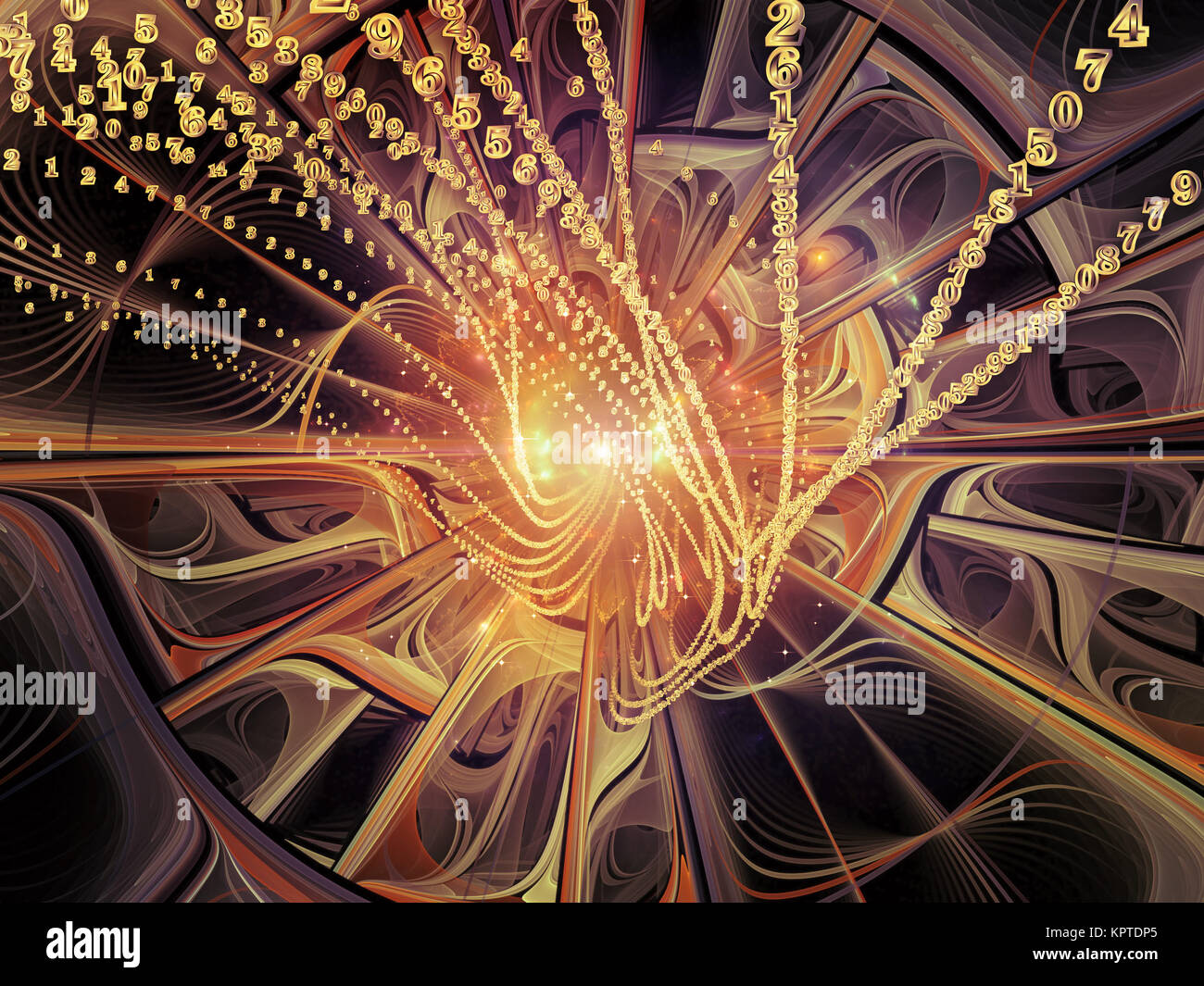 Into Infinity series. Composition of fractal patterns, curves and ...