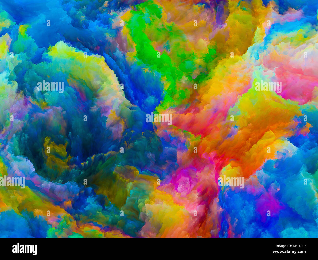 Colors of Imagination series. Abstract design made of Colorful three ...