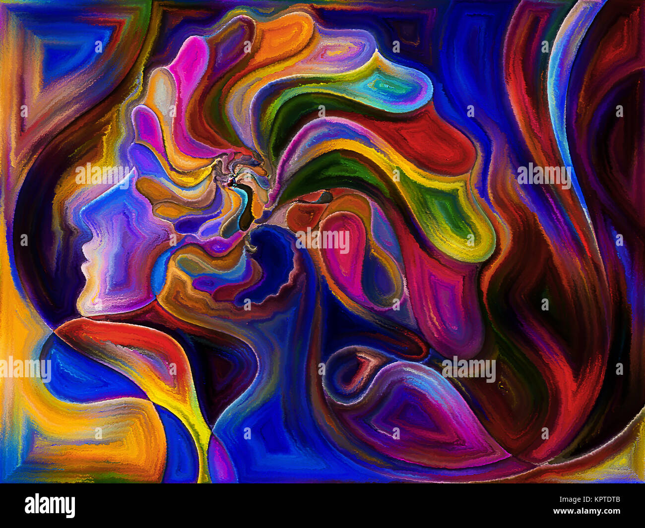 Life Geometry series. Composition of Human profiles and geometric ...