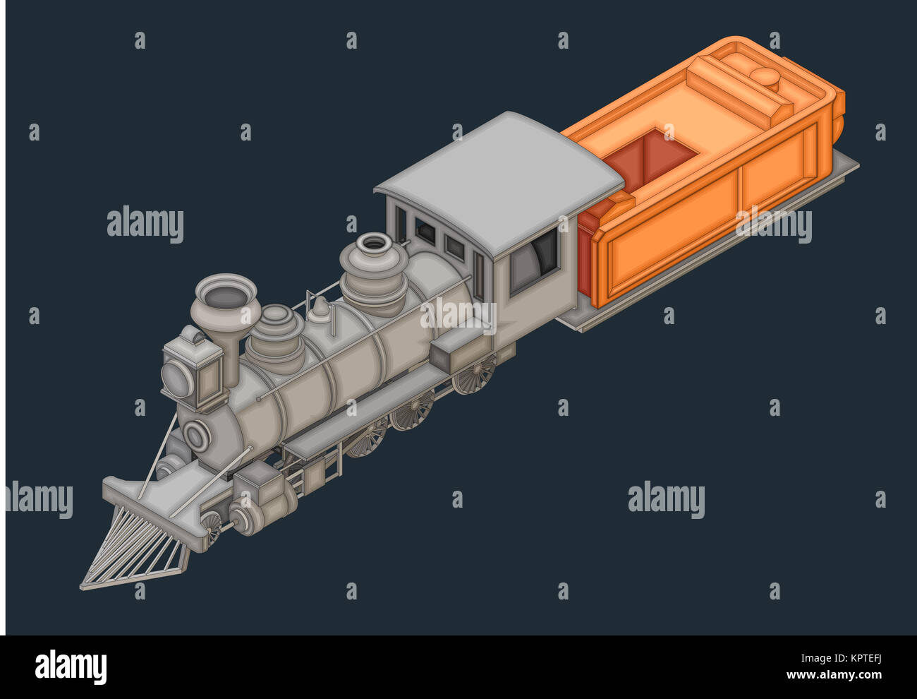 Isometric Train High Resolution Stock Photography and Images - Alamy
