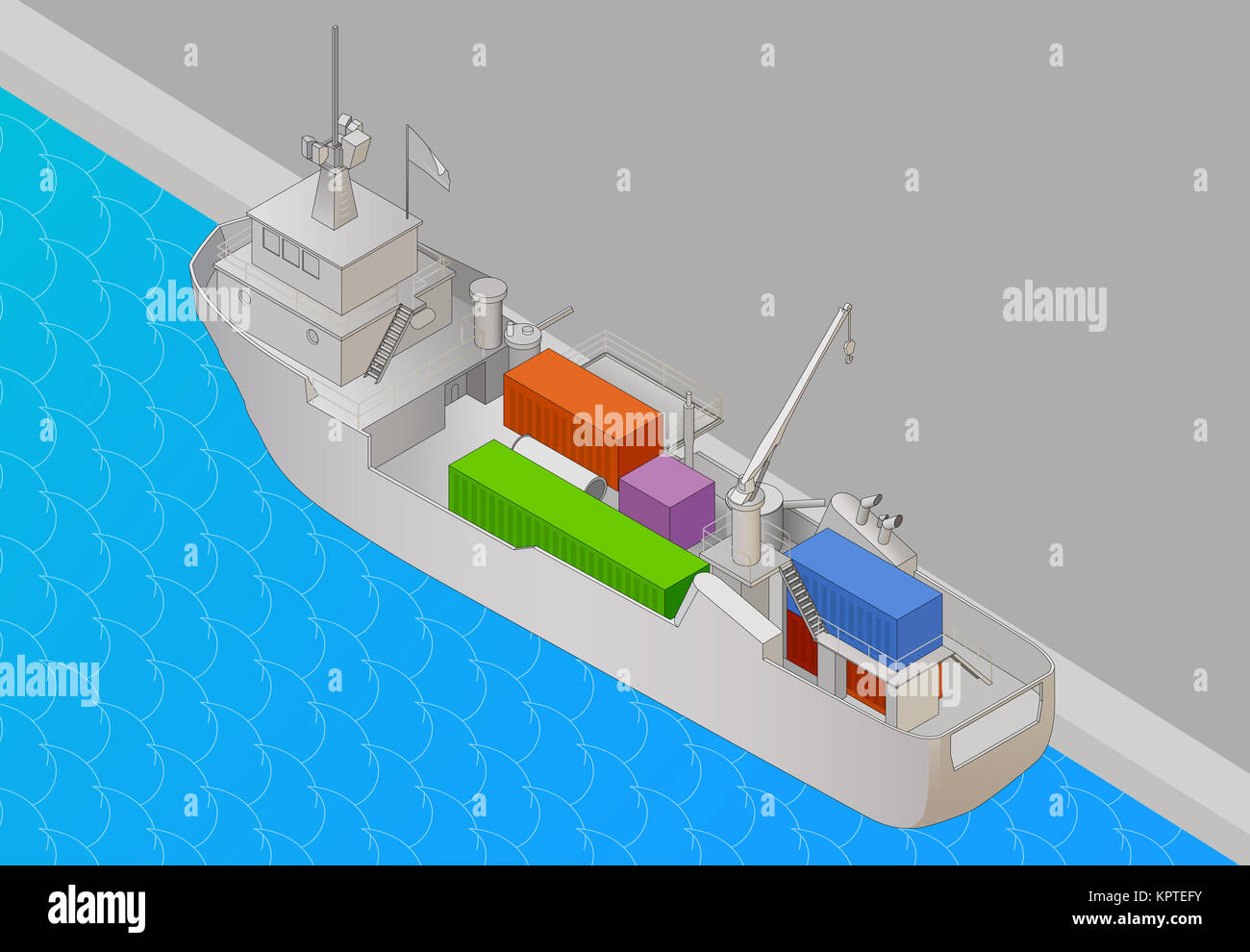 Container Ship Diagram