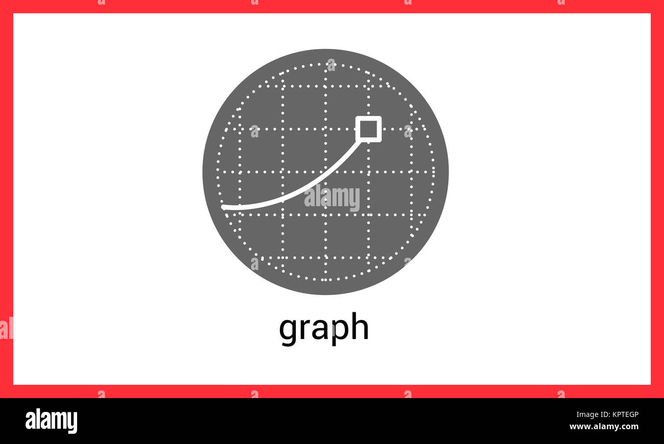 Graph contour outline vector icon. Diagram linear pictogram Stock Photo ...