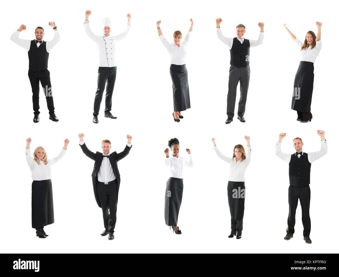 Staff cheering Cut Out Stock Images & Pictures - Alamy